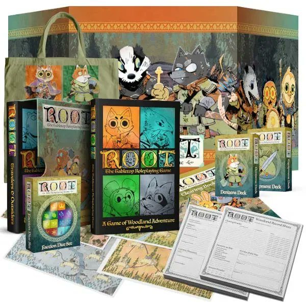 Root RPG: Deluxe Core and Travelers Book and Satchel – Battlefield Bangkok